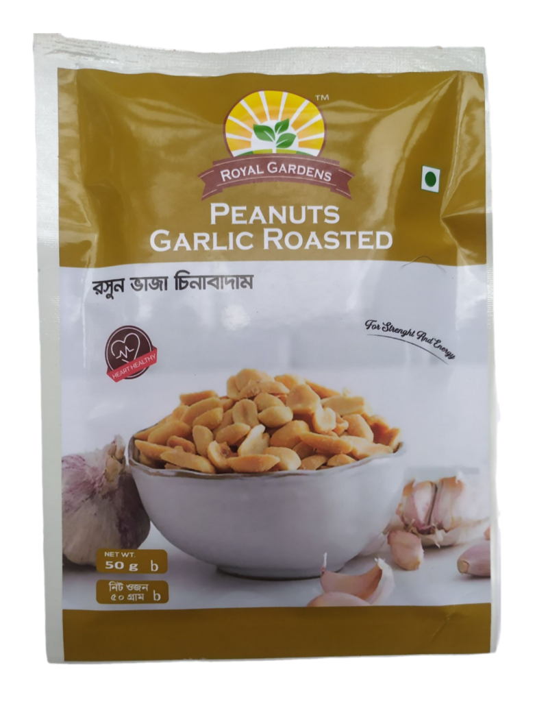 Royal Gardens Garlic Roasted Peanuts 50 gm – Royal Gardens